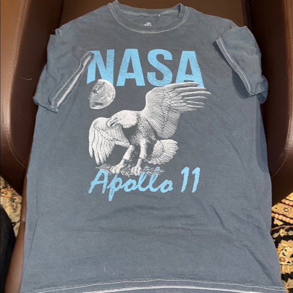 Body Rags | Tops | Nasa Apollo 1 Graphic Tee Blue | Poshmark